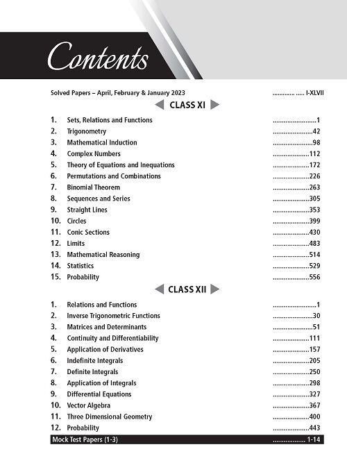 JEE Main Mathematics Book - MTG Learning Media