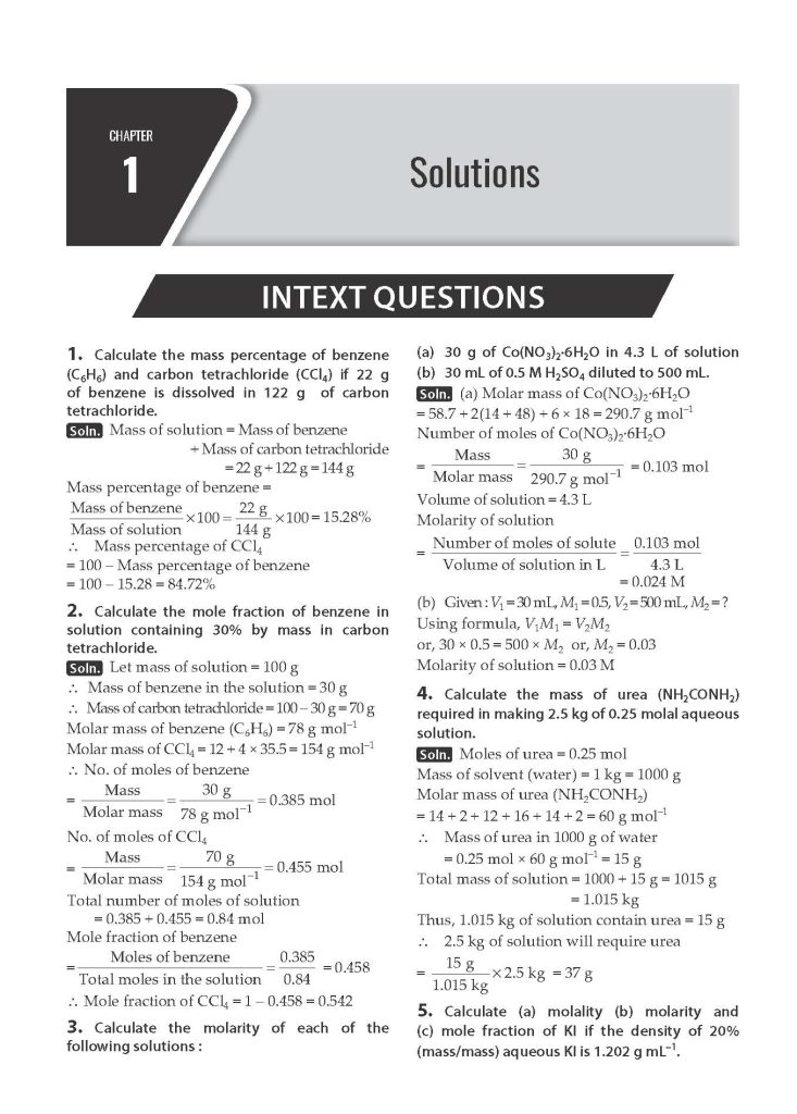 NCERT Solutions Chemistry Class 11 - MTG Learning Media