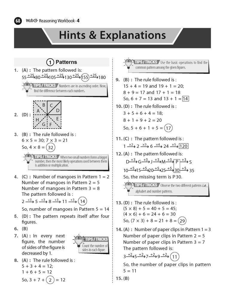 Olympiad Reasoning Workbook Class 4 - Enhances Lateral Thinking ...