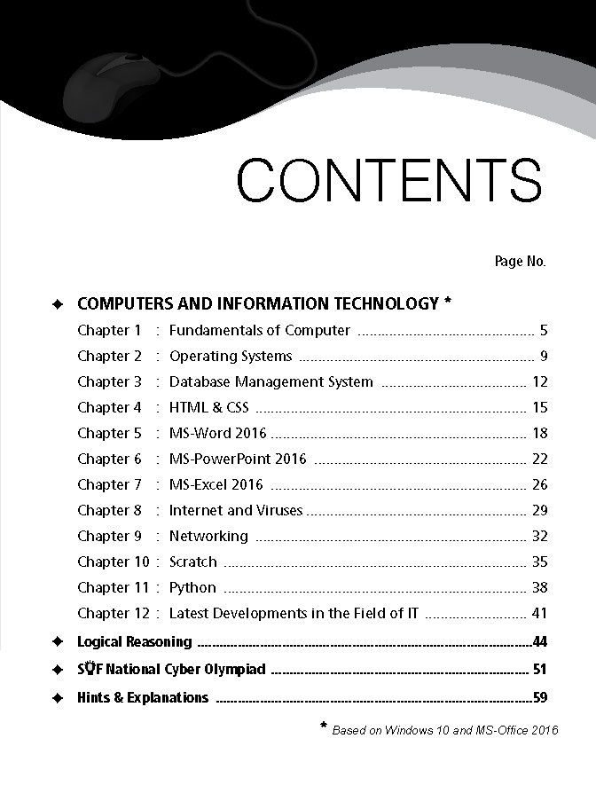 International Computer Science Olympiad (ICSO) Workbook for Class 10 ...