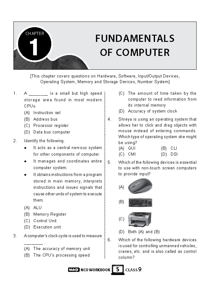 International Computer Science Olympiad (ICSO) Workbook for Class 9 ...