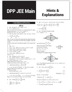 Chapterwise Topicwise DPP JEE Main Mathematics (Daily Practice Papers) With Solution Booklet ...