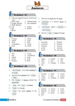 Class 3-MTG 51 English Grammar Worksheets - MTG Learning Media