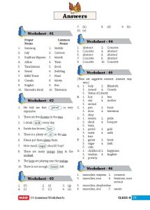 Class 4-MTG 51 English Grammar Worksheets - MTG Learning Media