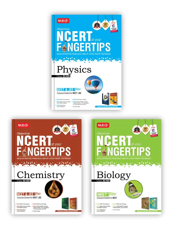 Objective NCERT at your FINGERTIPS Physics, Chemistry and Biology Combo ...