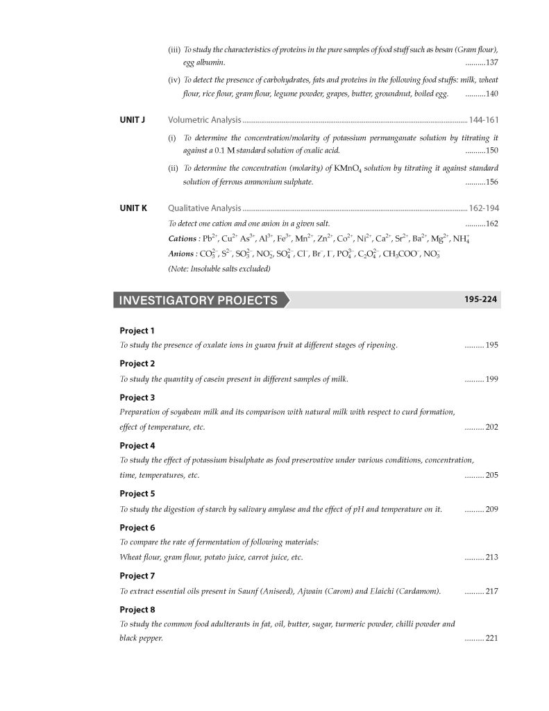 Lab Manual Class 12 Chemistry Book | Based on CBSE Syllabus | Lab ...