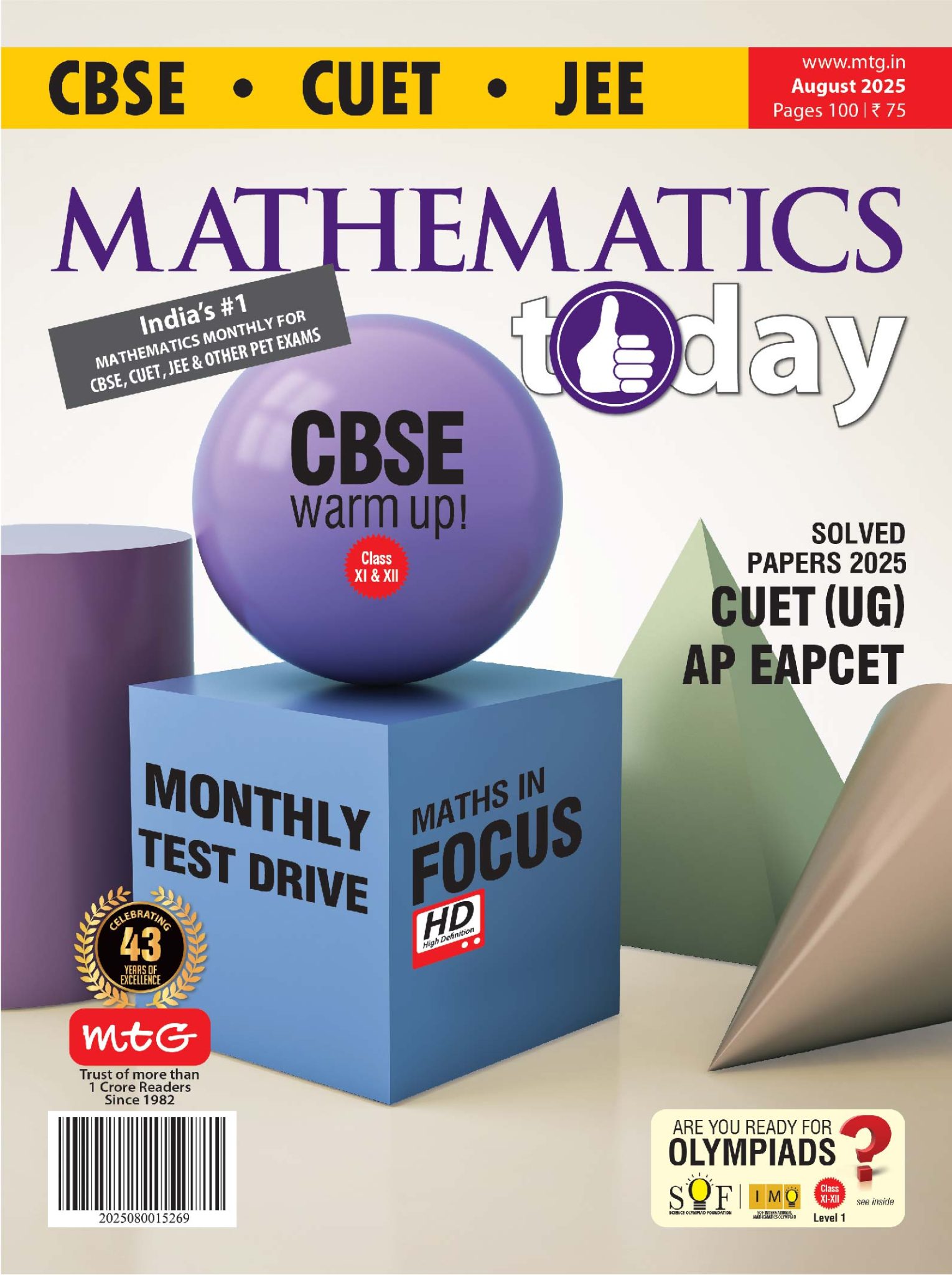 Mathematics Today Subscription - MTG Learning Media