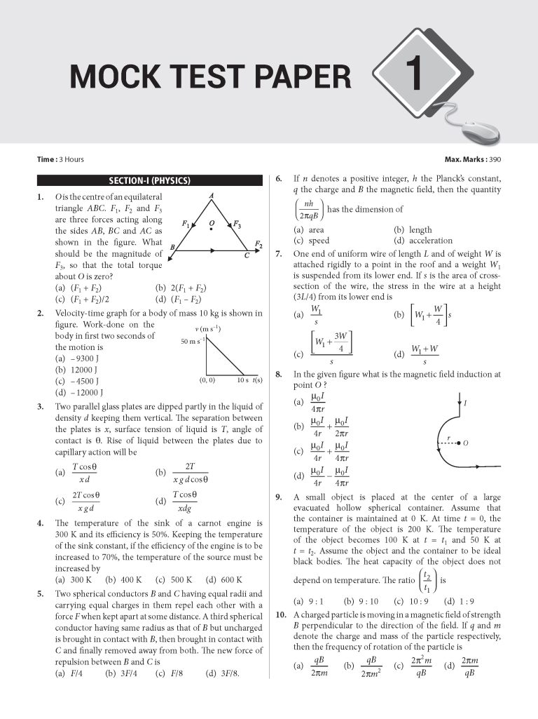 BITSAT 10 Mock Tests Papers with Solutions For 2026 Exam | BITSAT Model ...