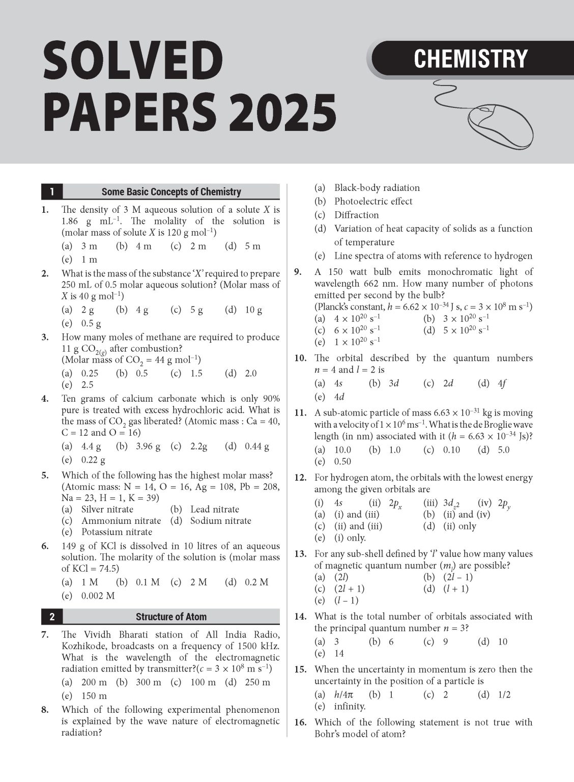 11 Years KEAM (2025-2015) Chapterwise Previous Year Solved Question ...