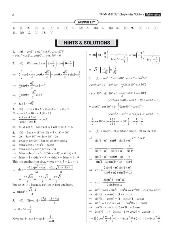 MHT CET 10 Years Chapterwise Solved PYQ Book For 2026 Exam