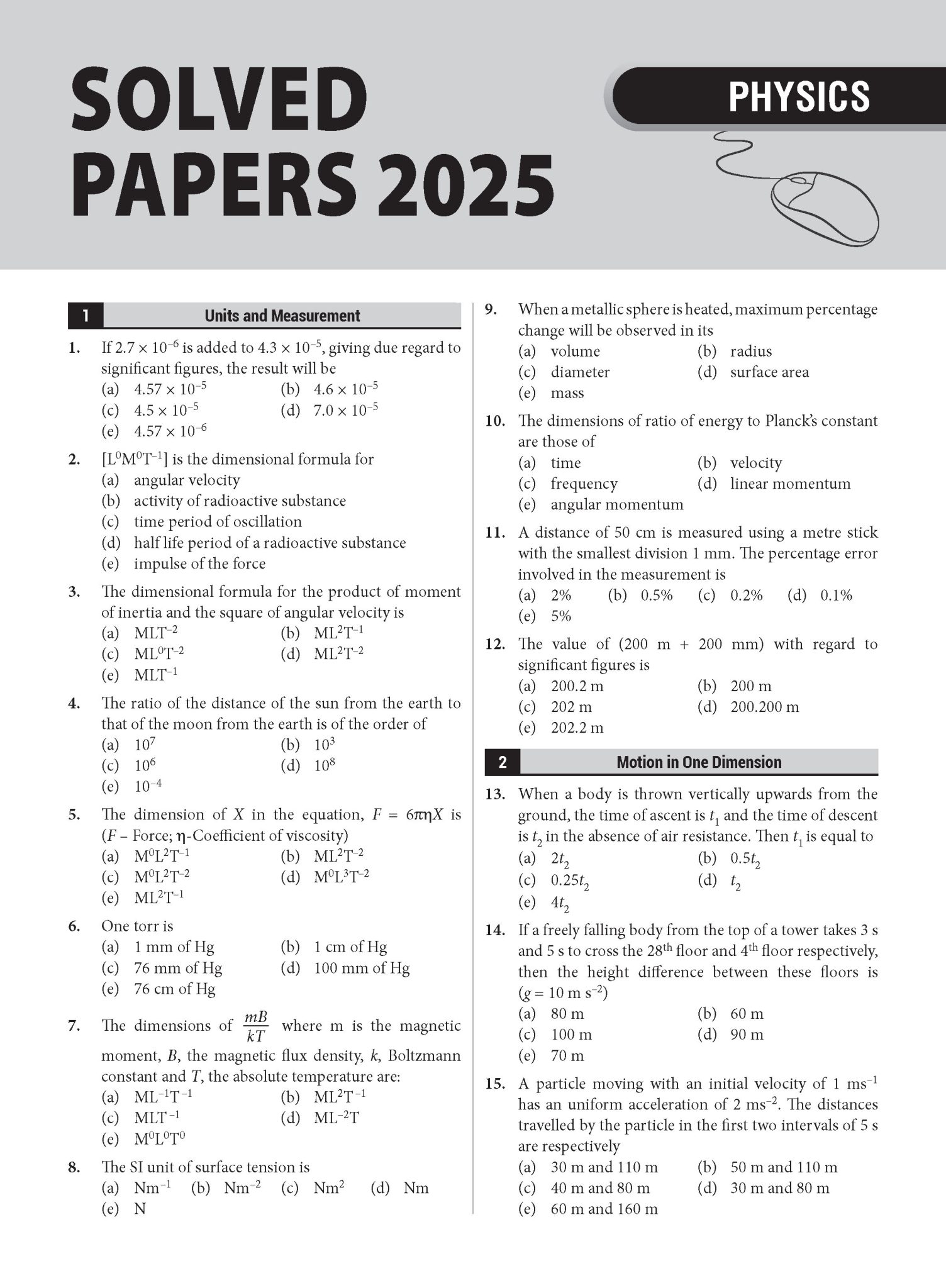 11 Years KEAM (2025-2015) Chapterwise Previous Year Solved Question ...