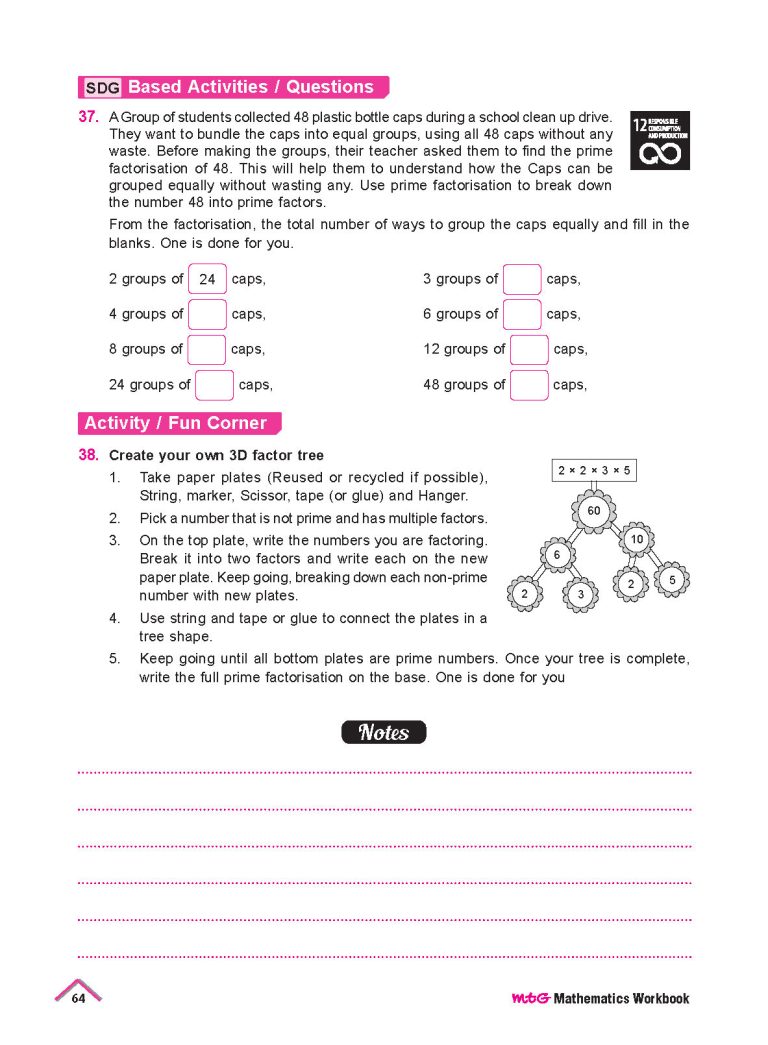 NCERT Buddy Mathematics Workbook (Ganita Prakash) For Class 6 - MTG ...