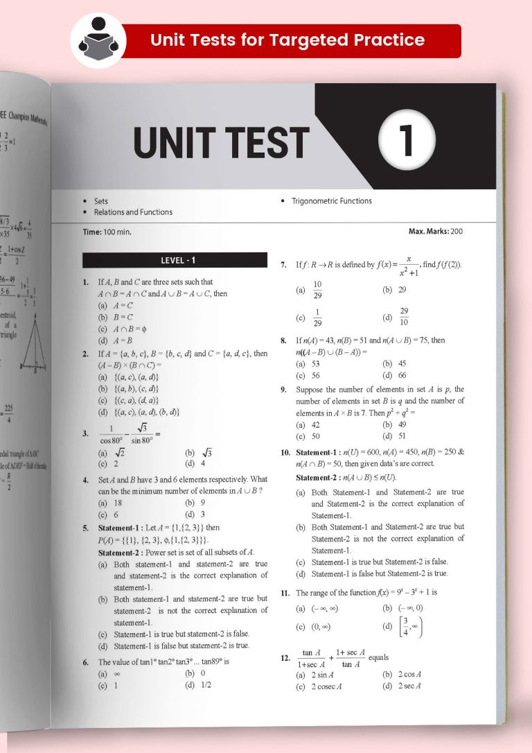10 Years JEE Main and Advanced (2025-2016) JEE Champion Mathematics ...