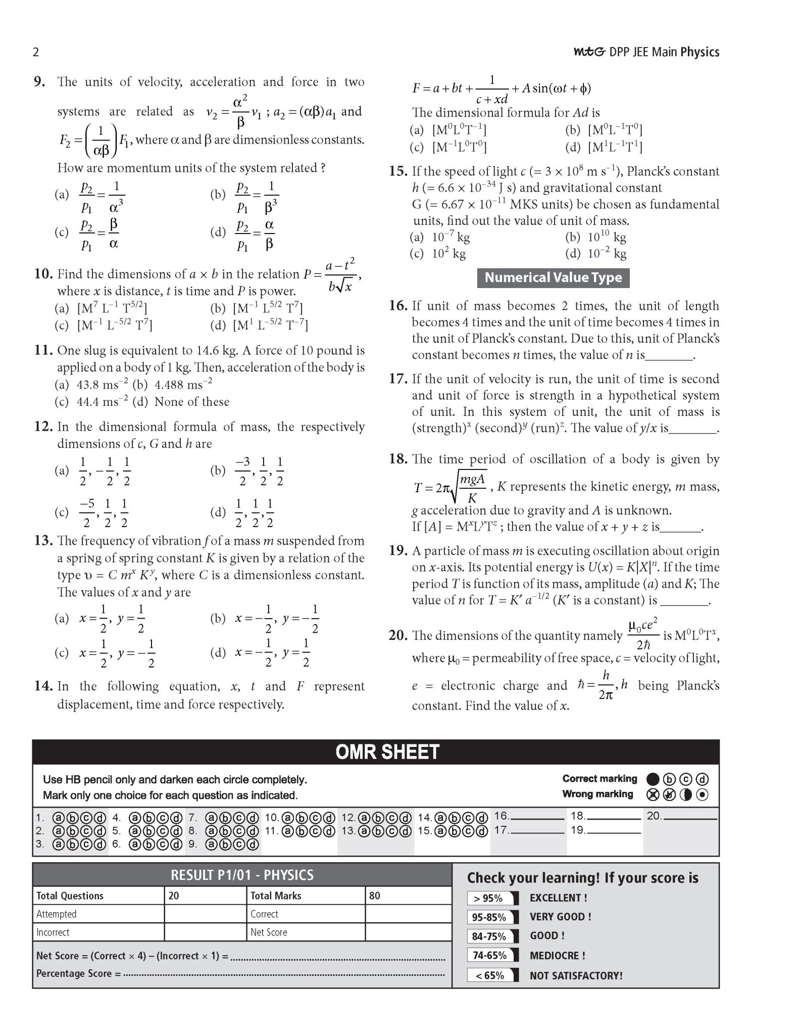 Chapterwise Topicwise DPP JEE Main Physics (Daily Practice Papers) With ...