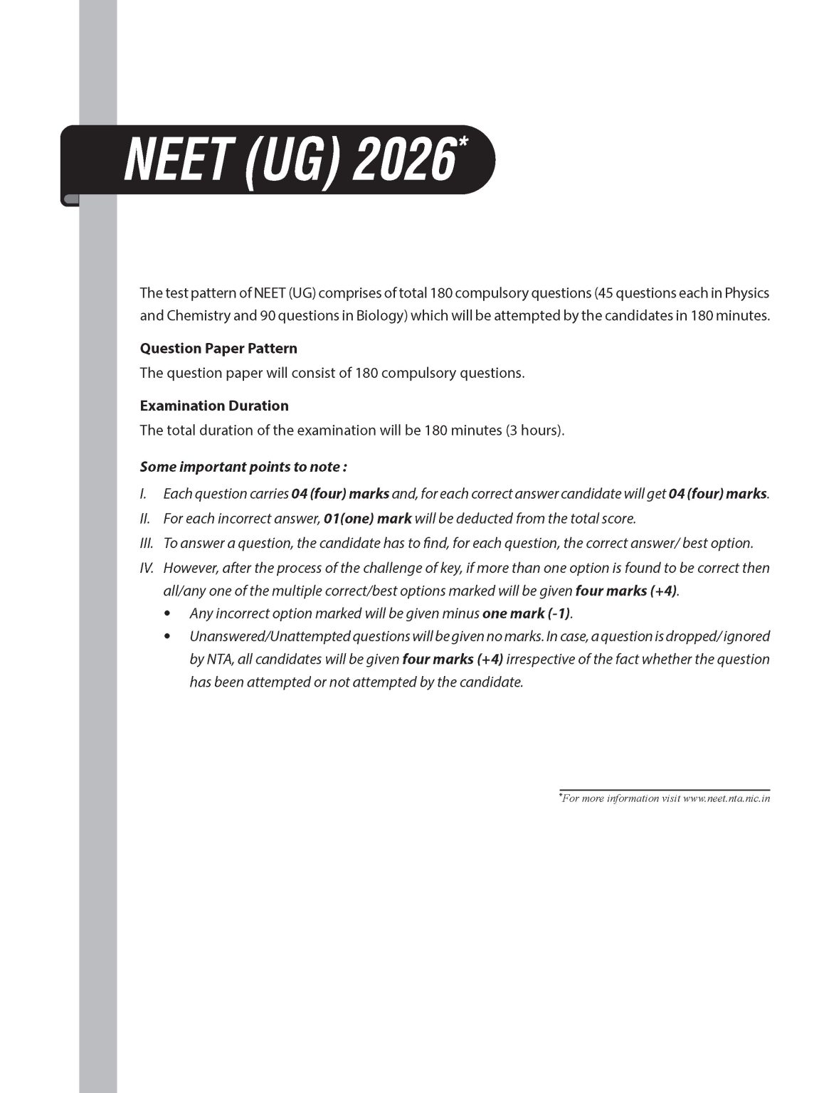 Latest NEET 10 Sample Papers - NEET Question Papers