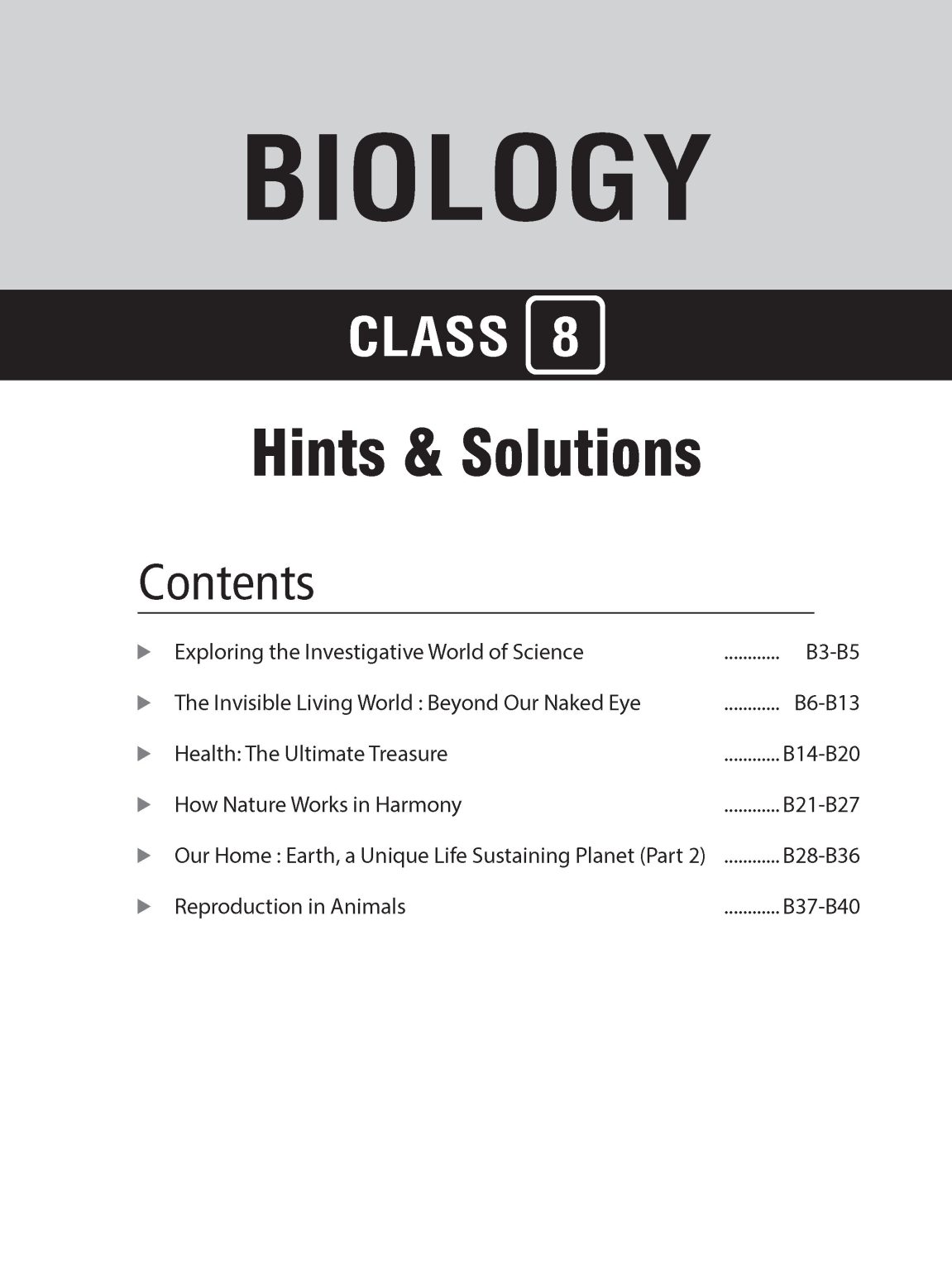 Foundation Course Class 8 Biology For NEET, IIT-JEE, CUET and Boards ...