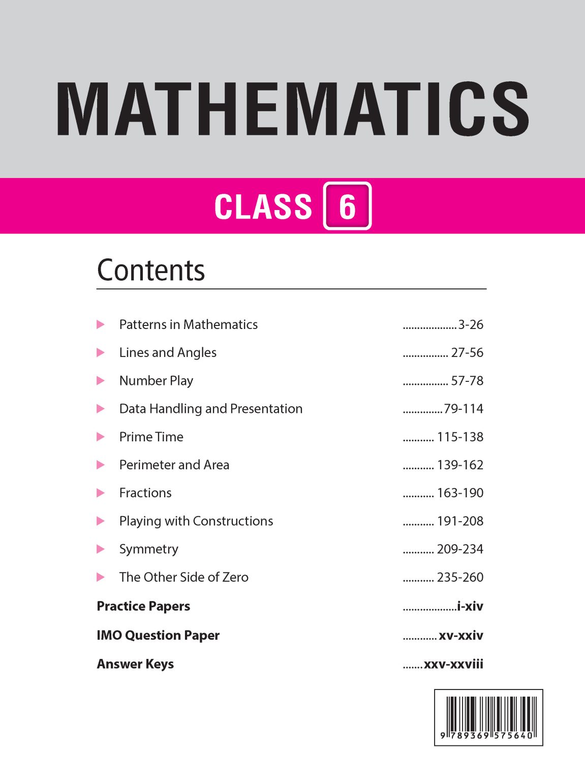 Foundation Course Class 6 Mathematics For NEET, IIT-JEE, CUET and ...