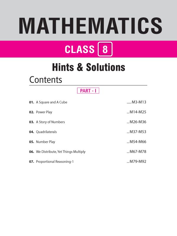 Foundation Course Class 8 Mathematics Combined Part-1 and 2 For NEET ...