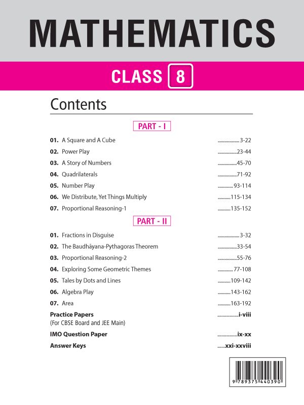 Foundation Course Class 8 Mathematics Combined Part-1 and 2 For NEET ...