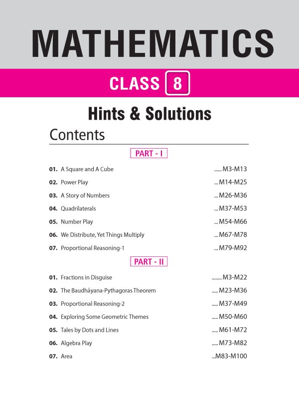 Foundation Course Class 8 Mathematics Combined Part-1 and 2 For NEET ...