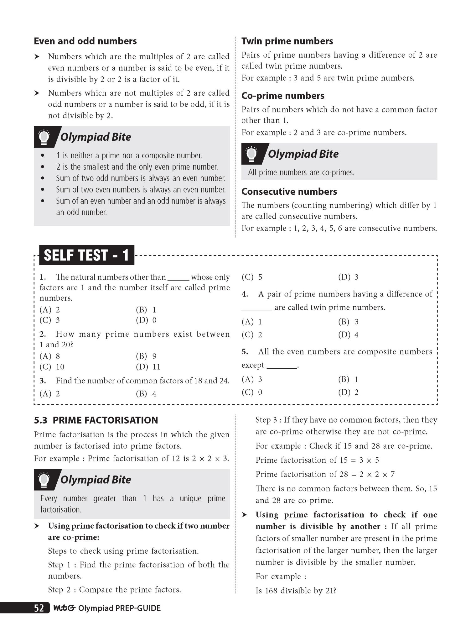 Class 6 Olympiad Prep-Guide (OPG) Mathematics (IMO) – Detailed Theory ...